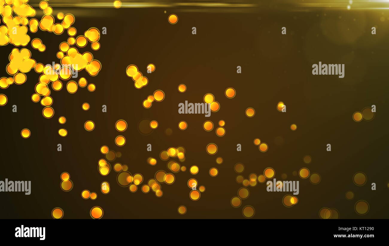 Gold particles are repulsed from the floor Stock Photo - Alamy