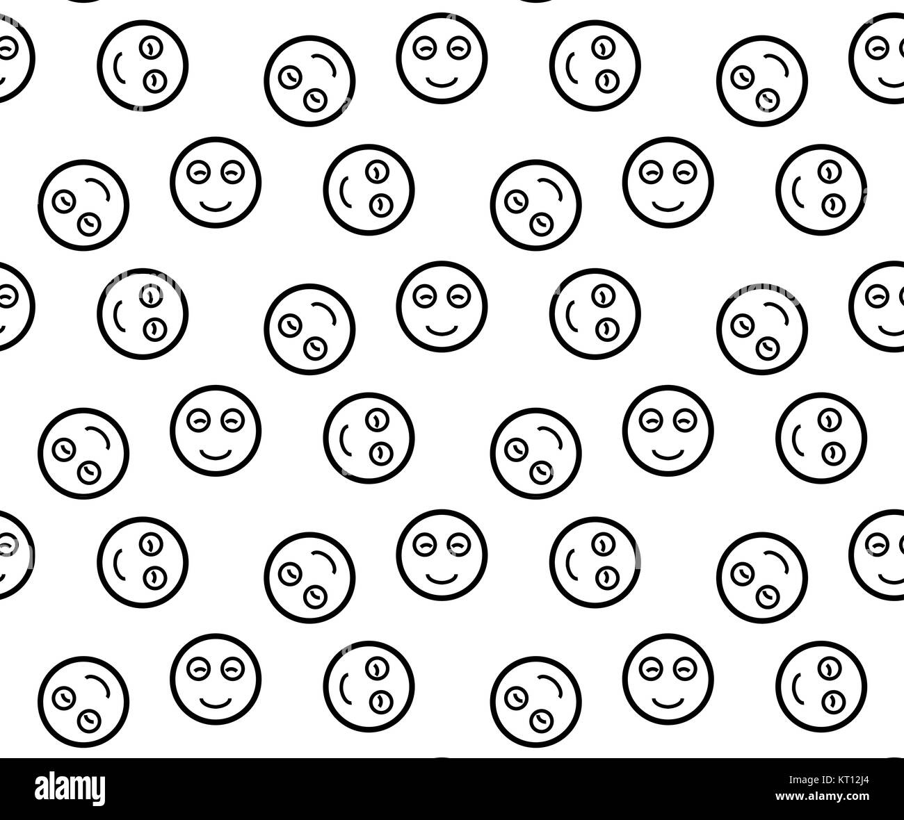 Smiley faces seamless pattern vector hi-res stock photography and ...