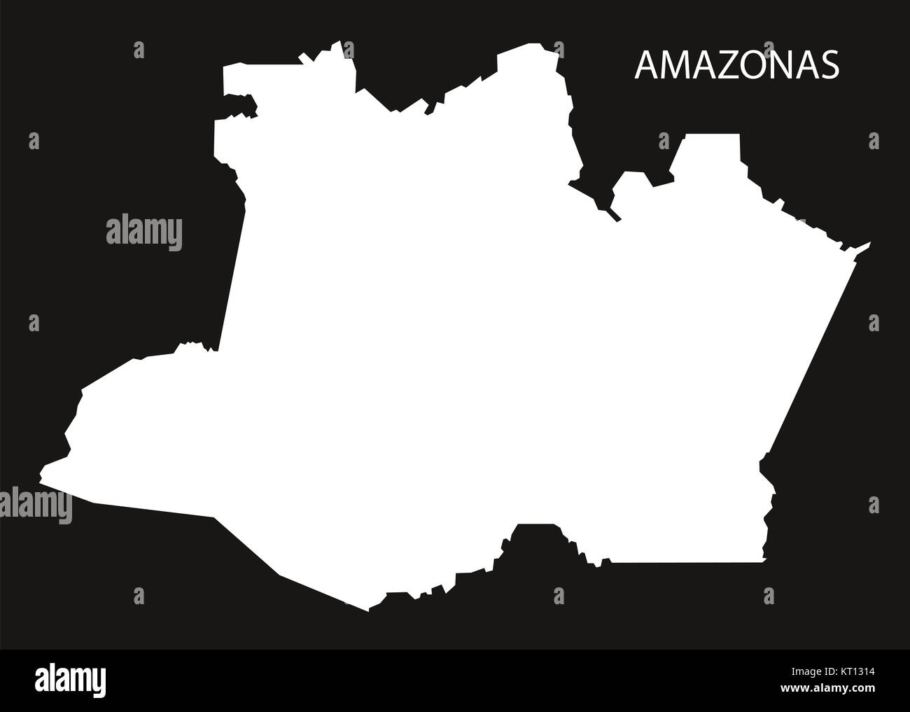 Amazonas map vector hi-res stock photography and images - Alamy