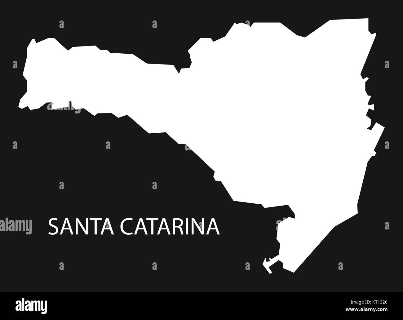 Santa Catarina Map Vector High Resolution Stock Photography and Images ...
