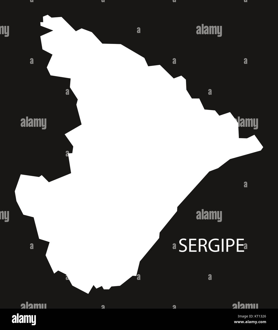 Sergipe map vector hi-res stock photography and images - Alamy