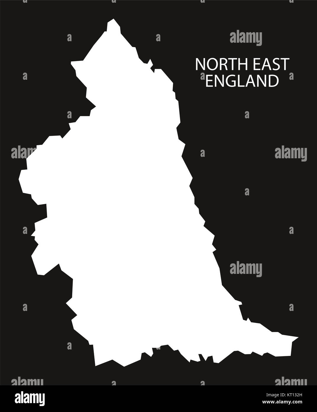 East england map hi-res stock photography and images - Alamy