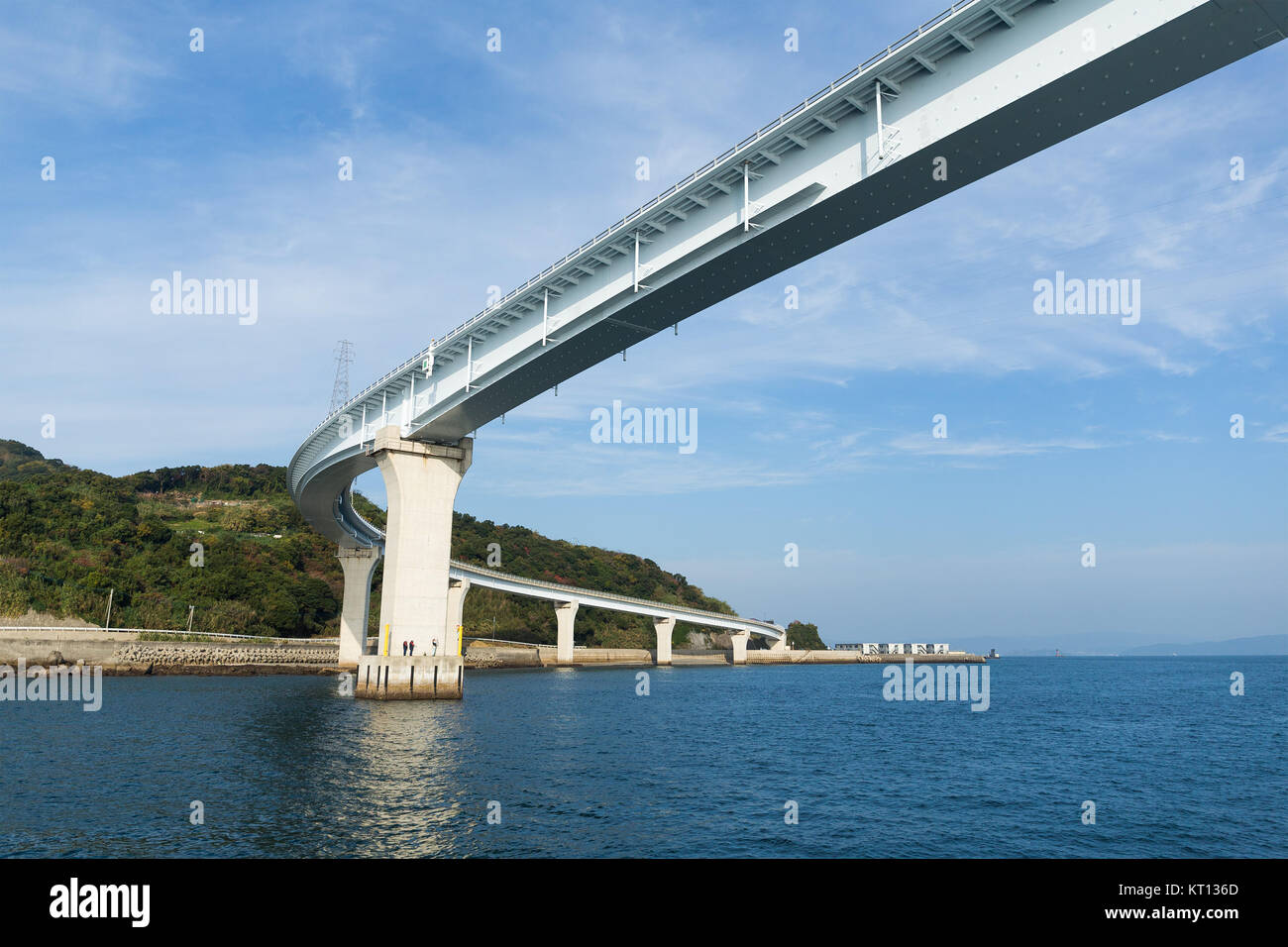 Bridge across the ocean Stock Photo - Alamy