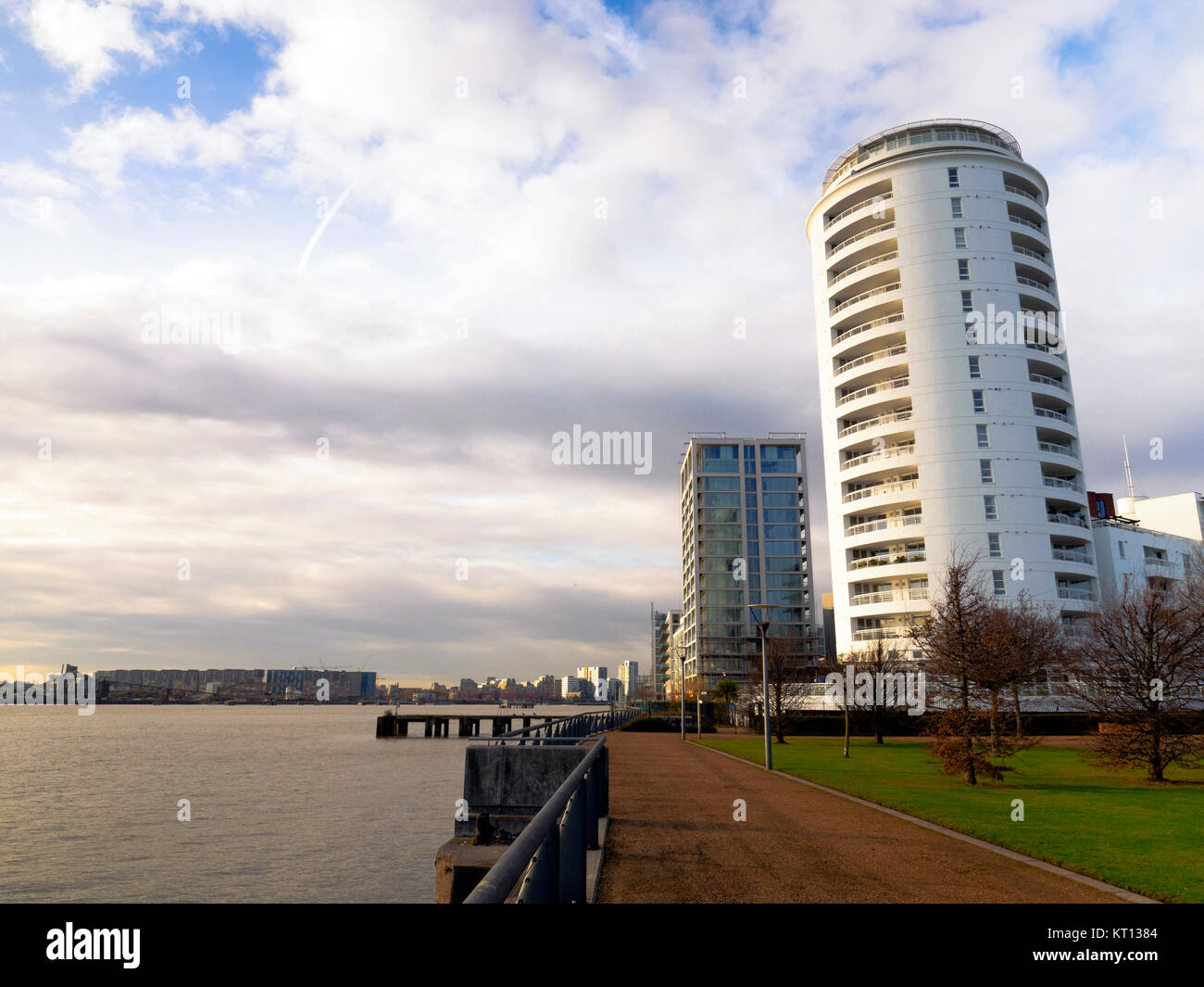 Housing Development building near Thames Barrier Park - London, England ...