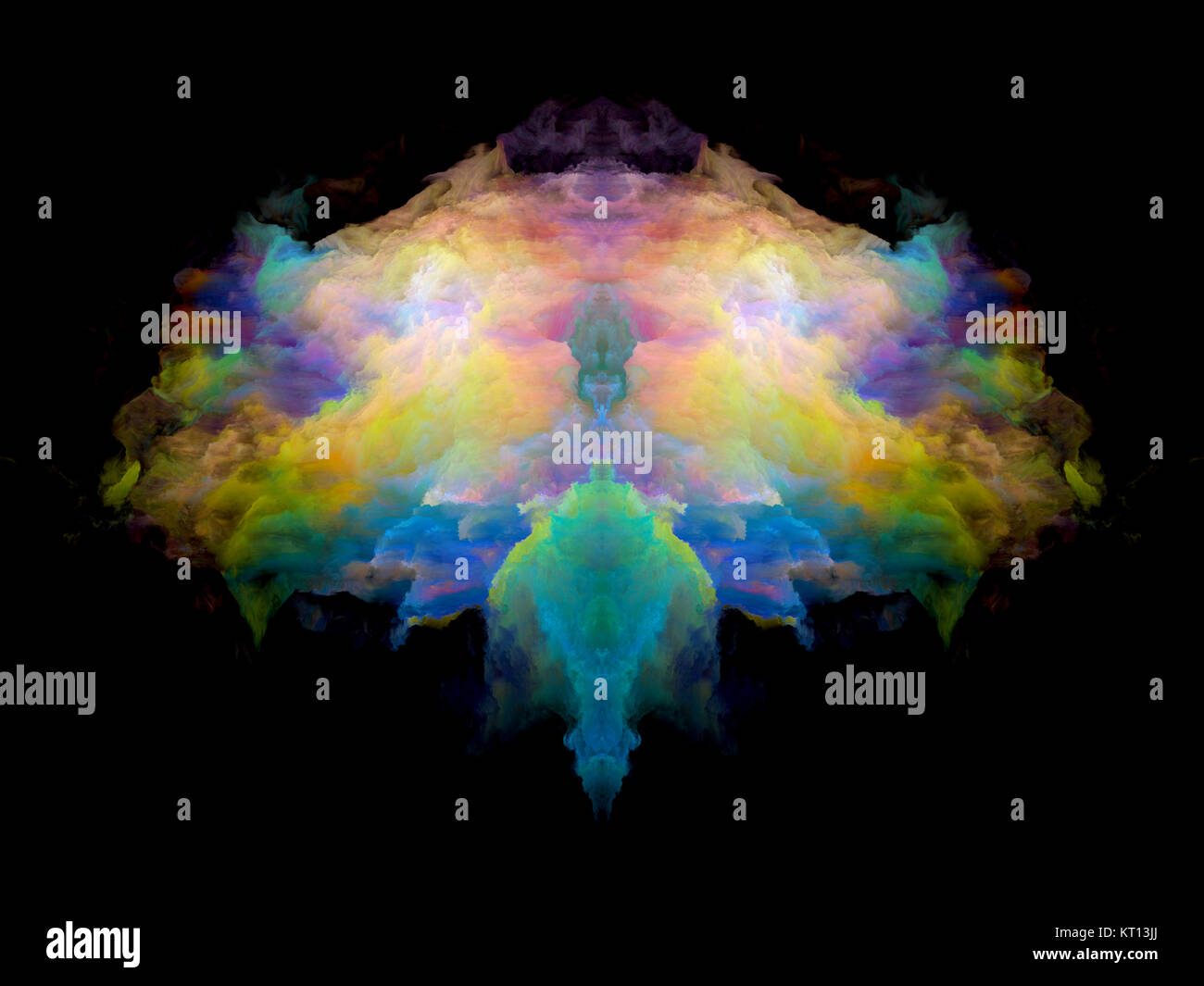 Color Rorschach Test Pattern Stock Photo - Alamy