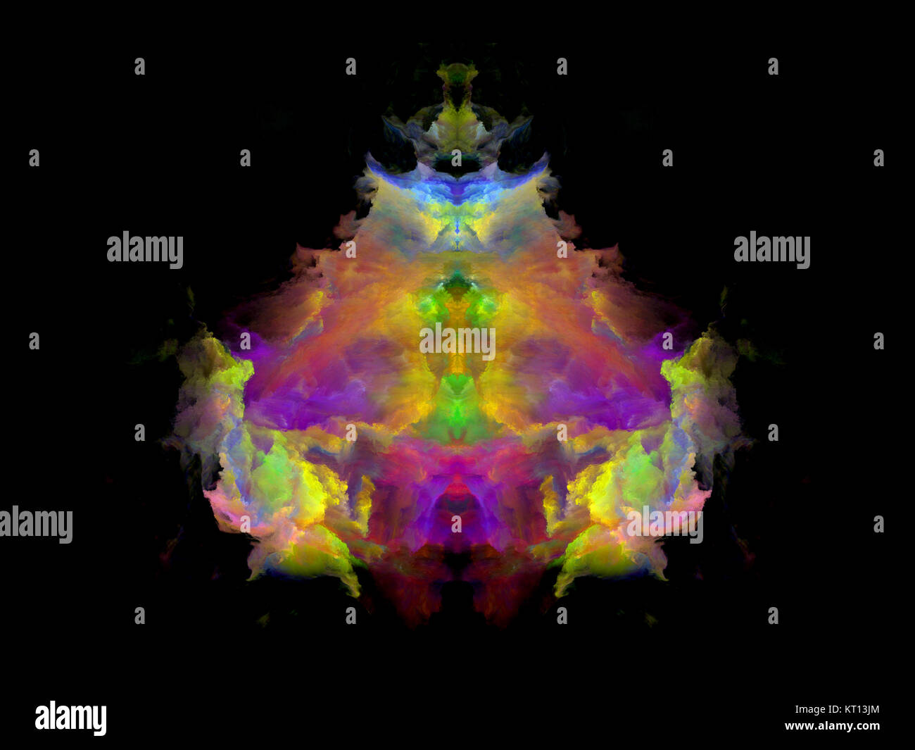 Color Rorschach Test Pattern Stock Photo - Alamy