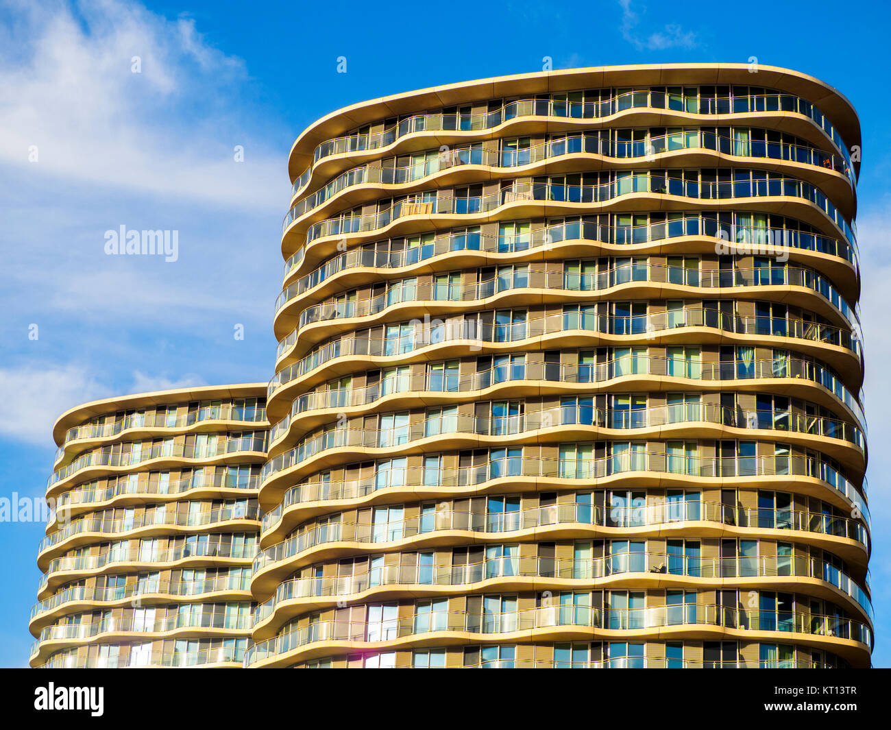 Hoola apartments in Royal Docks - London, England Stock Photo - Alamy