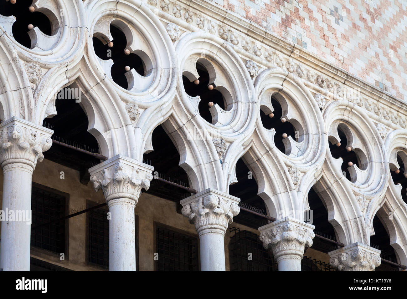 Venice, Italy - Columns perspective Stock Photo - Alamy