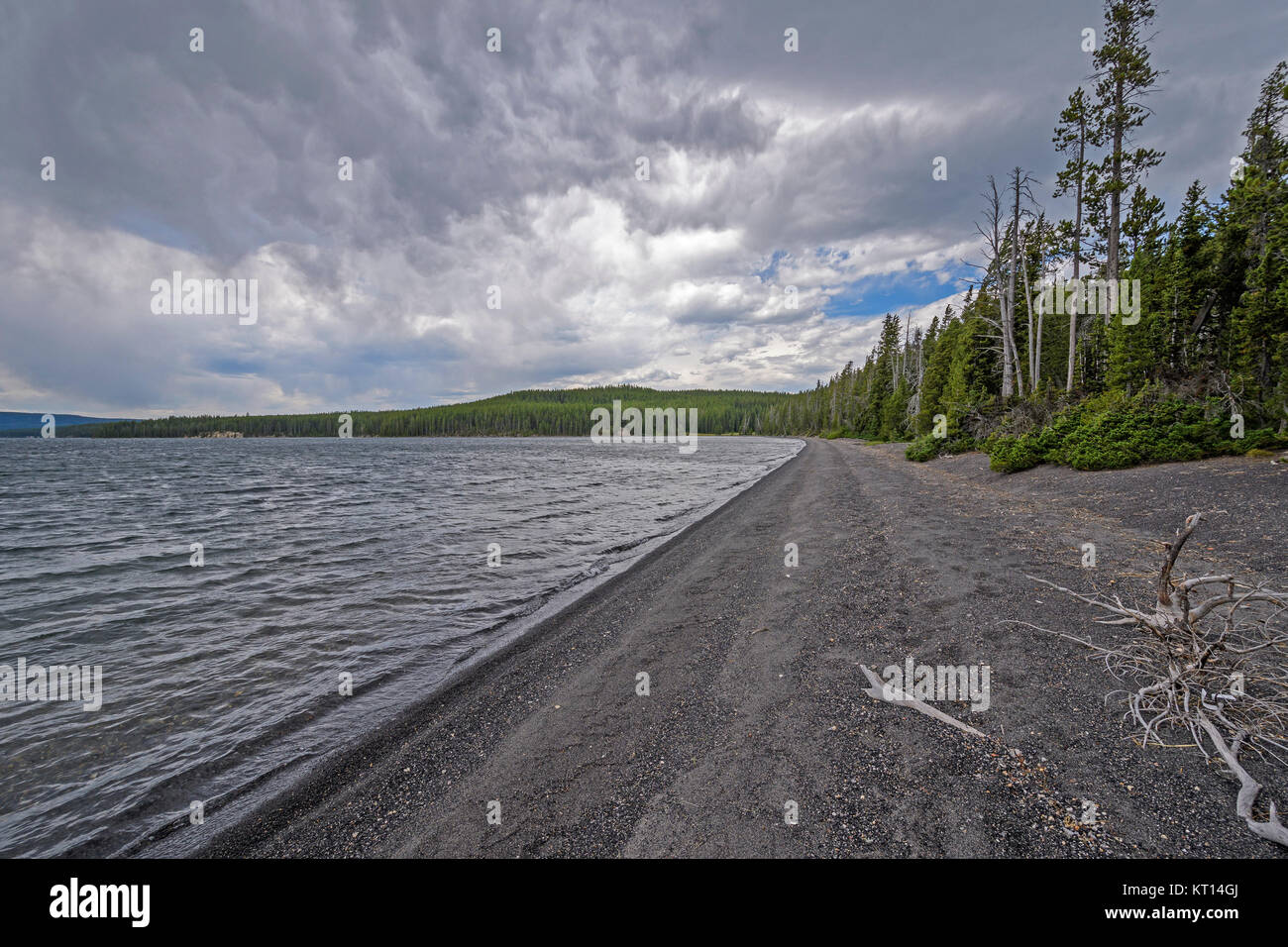 Wild Shore on a Mountain Lake Stock Photo - Alamy