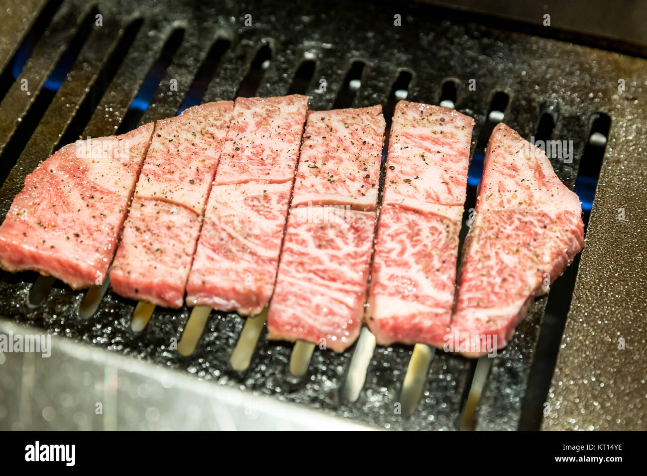 wagyu A5 Beef yakiniku Stock Photo - Alamy