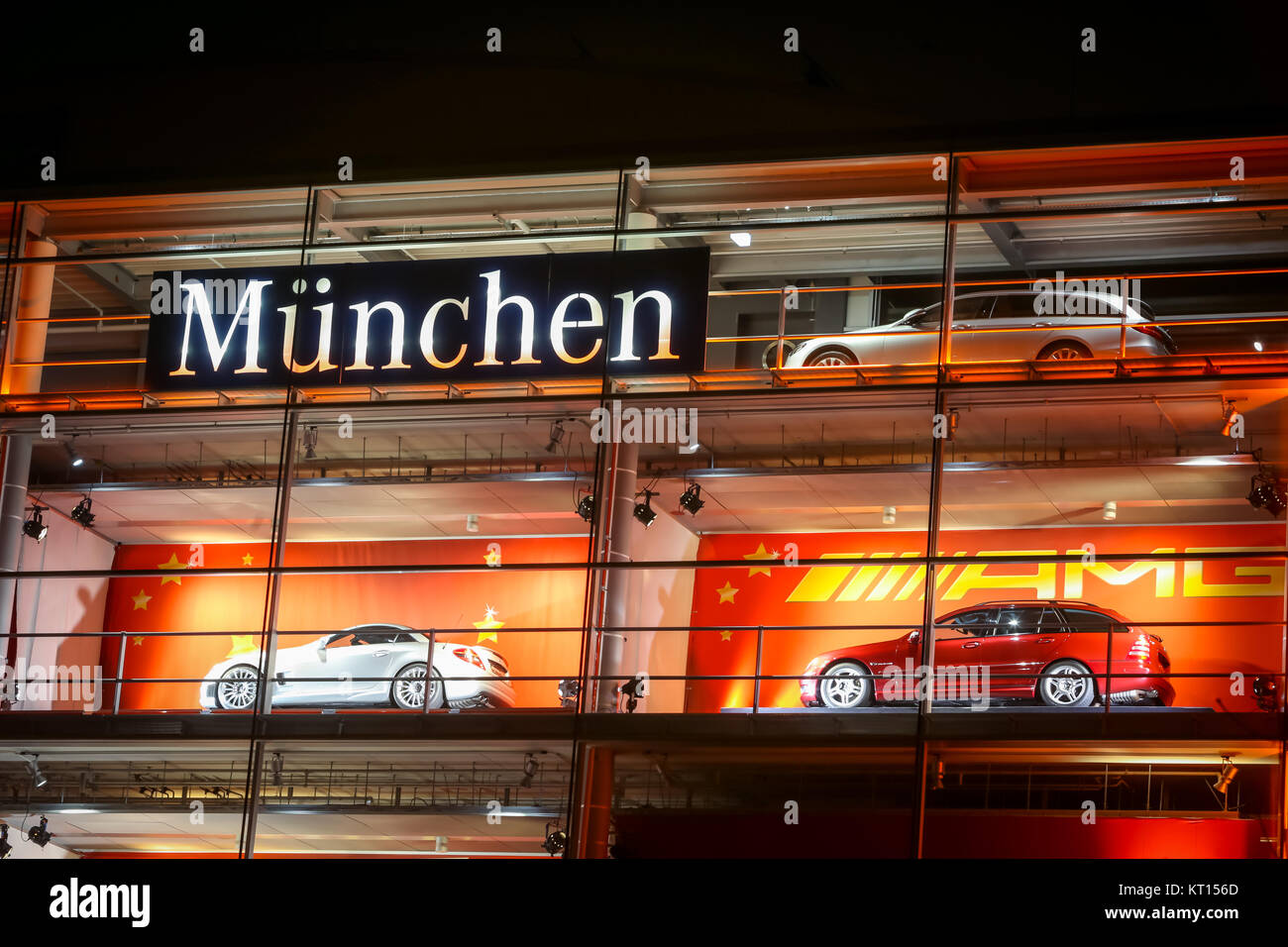 MUNICH, GERMANY - DECEMBER 11, 2017 : A view of the Mercedes Benz ...