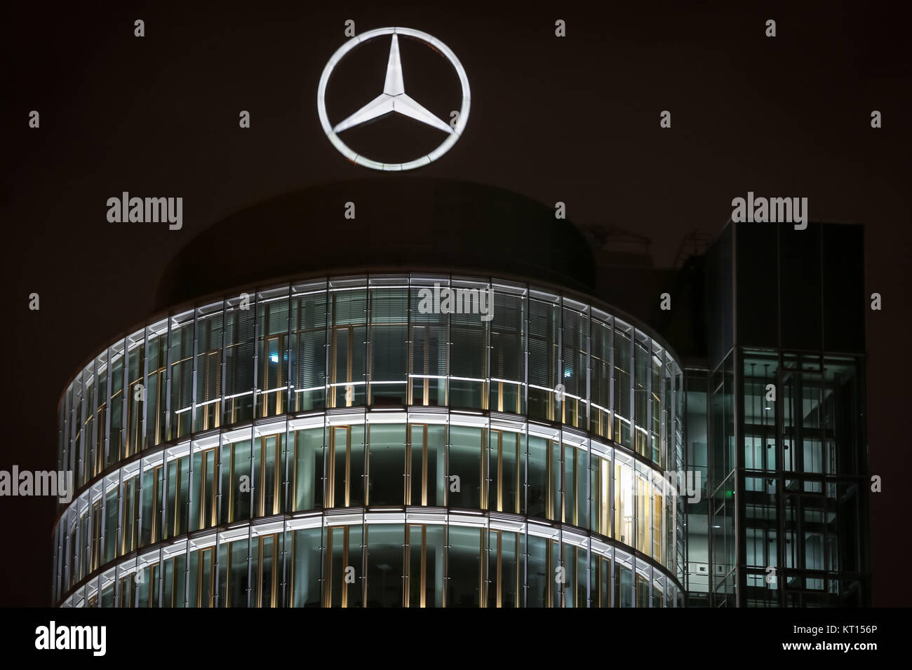 MUNICH, GERMANY - DECEMBER 11, 2017 : A view of the Mercedes Benz ...