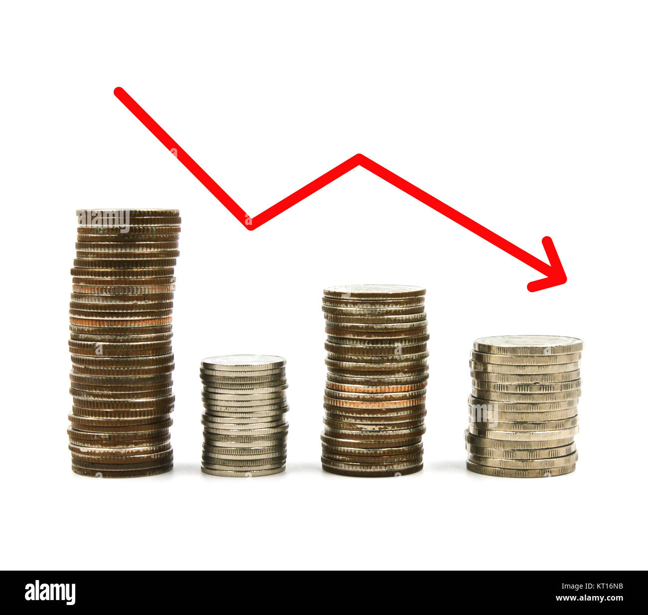 stacked coins graph arrow Stock Photo - Alamy stacked coins graph arrow Stock Photo - Alamy