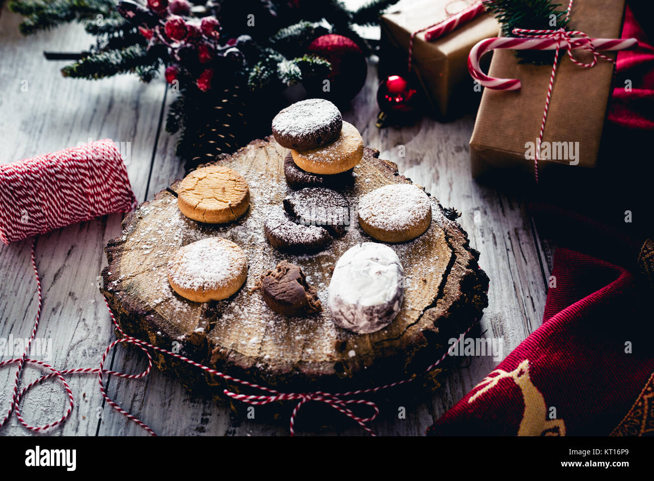 Traditional Spanish Christmas candy. Andalusian Shortbread cookies ...