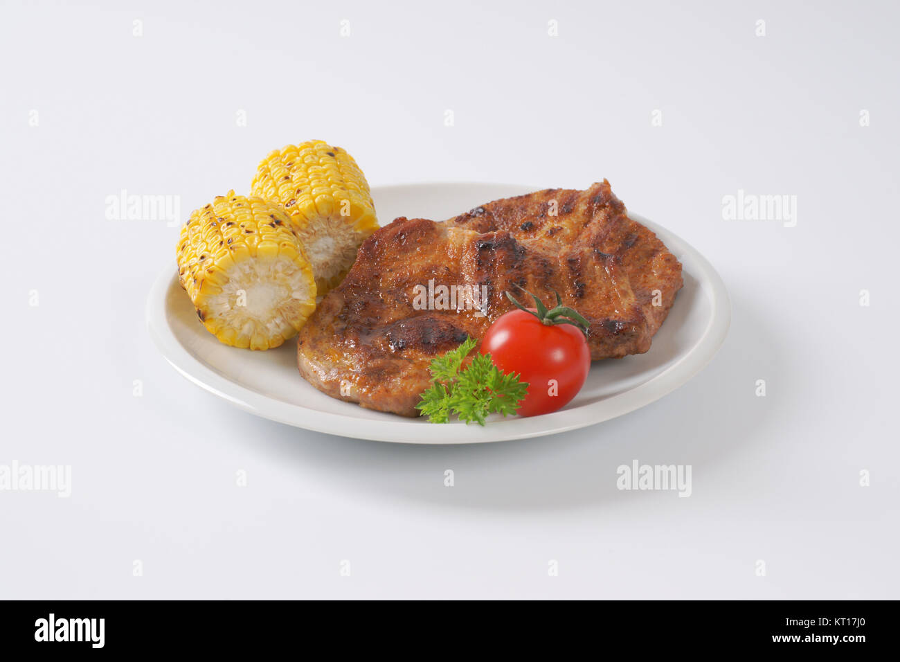 Barbecue boneless pork chops hi-res stock photography and images - Alamy