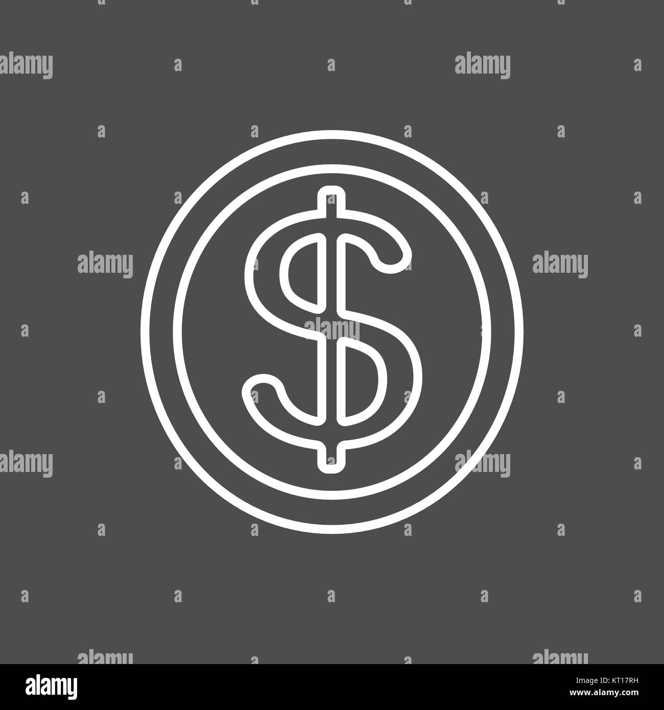 dollar money icon vector Stock Vector Image & Art - Alamy