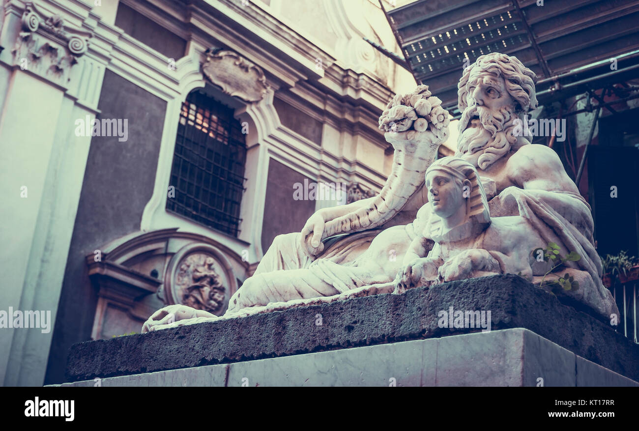 Nile river god statue with cornucopia hi-res stock photography and ...
