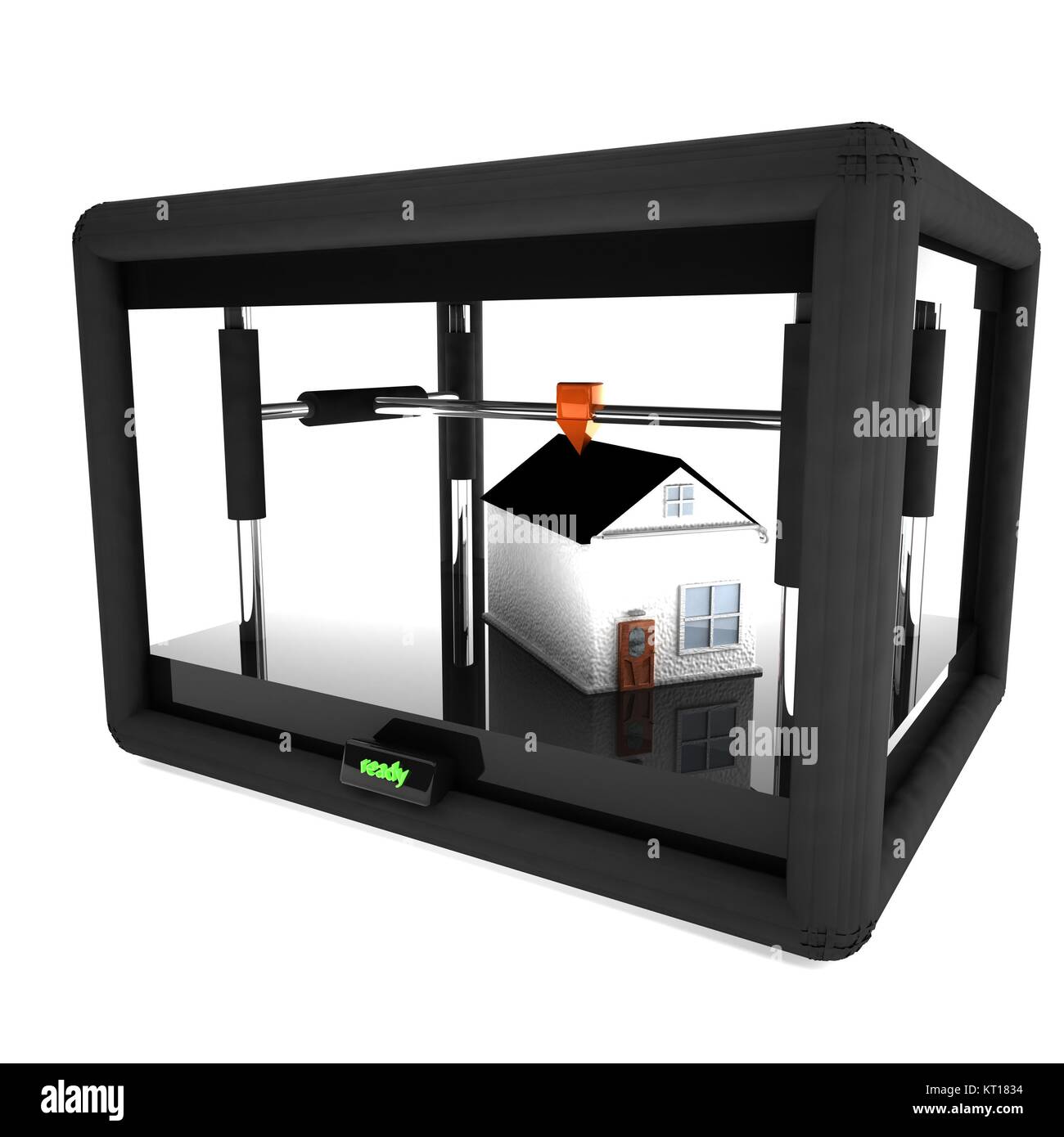 3d printer printing an entire house Stock Photo - Alamy