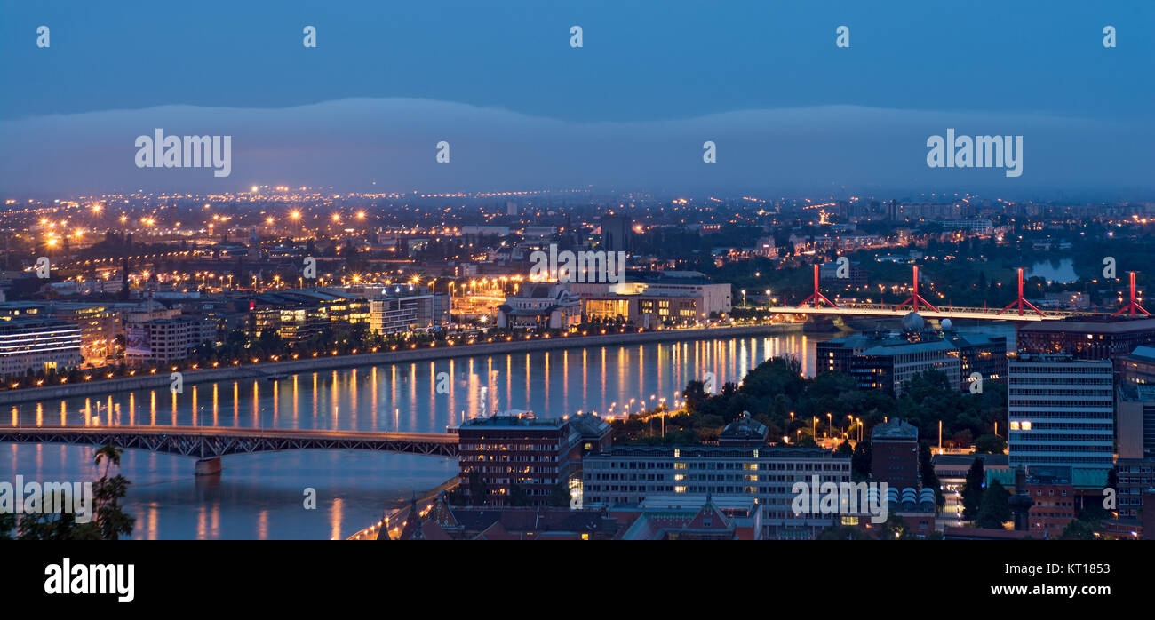 Night city view Stock Photo - Alamy