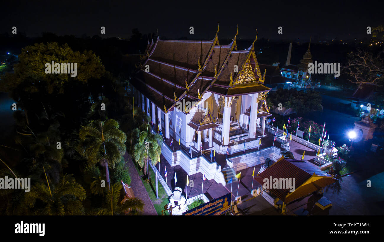 The temple at night Stock Photo - Alamy
