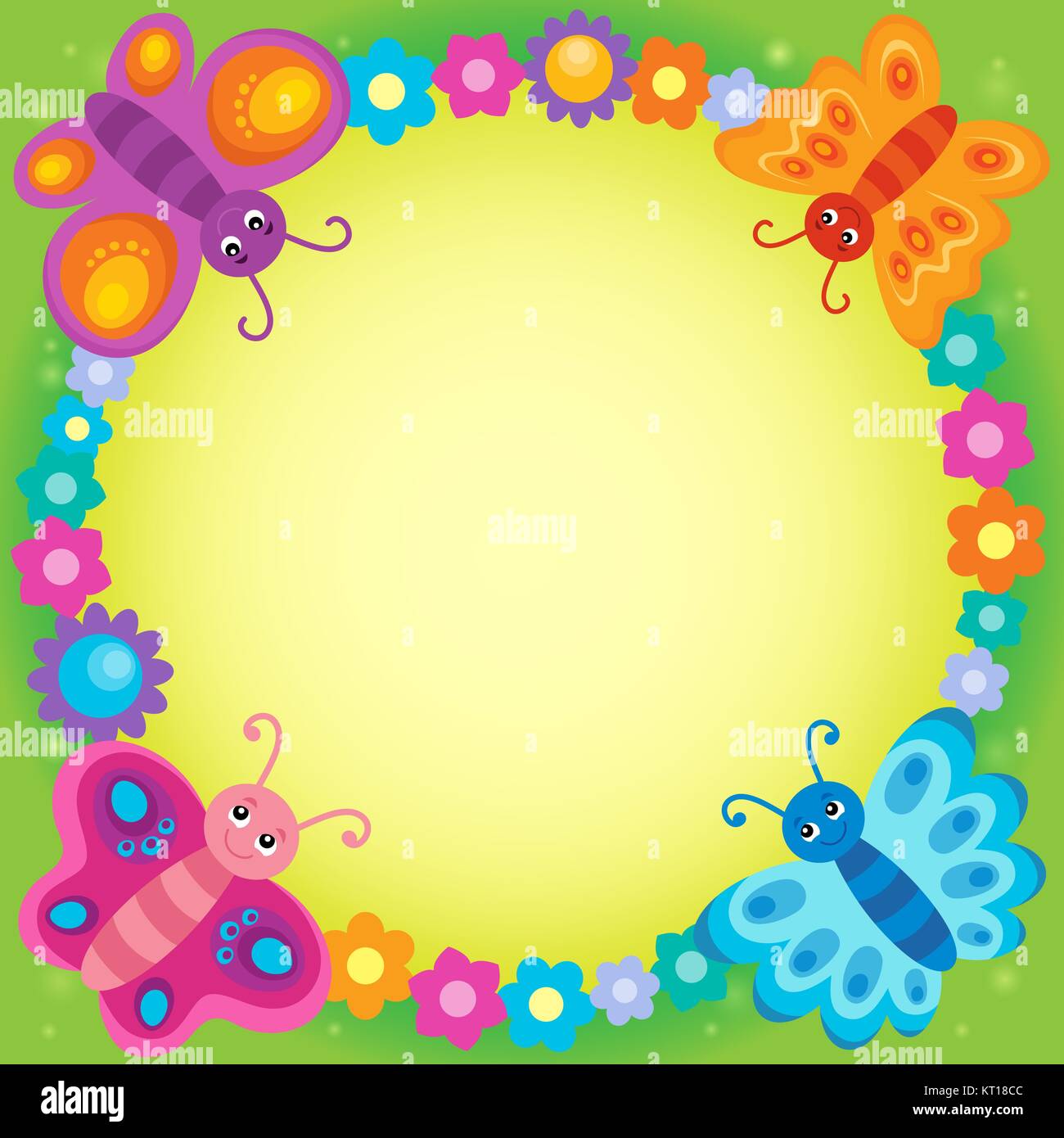 Stylized butterflies theme image 3 Stock Photo - Alamy