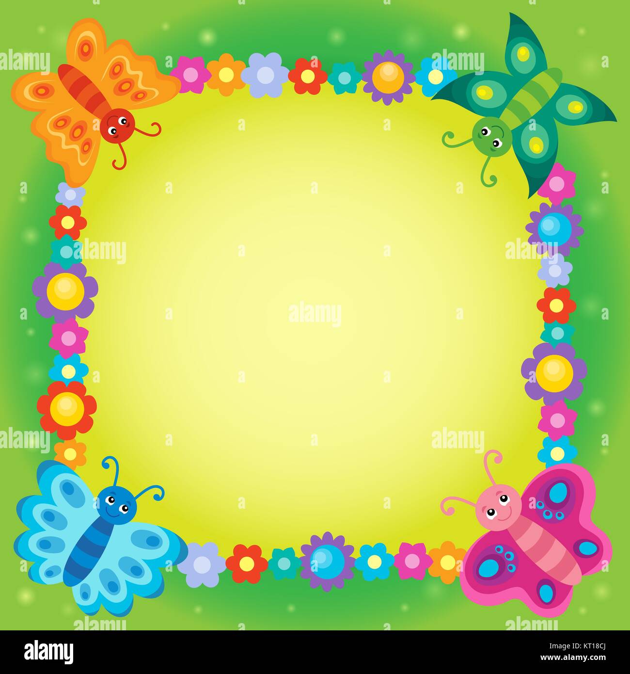 Stylized butterflies theme image 7 Stock Photo - Alamy