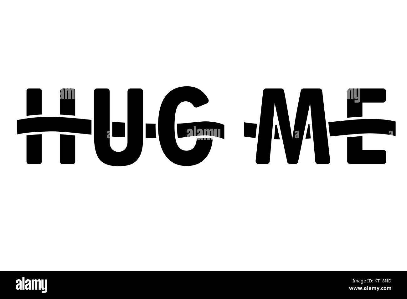 Hug Letters Interwoven Ribbon Vector Black and White Stock Photos ...