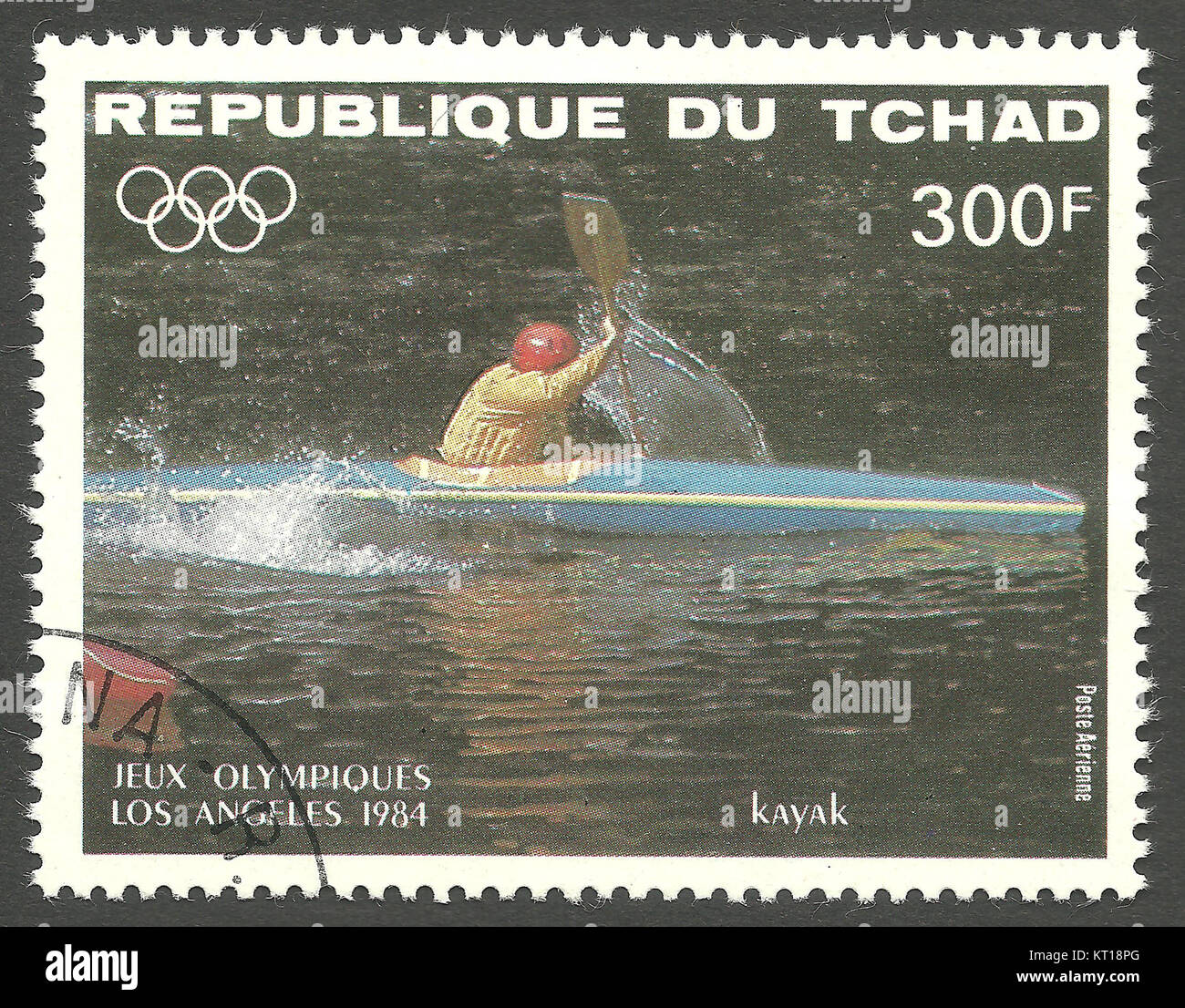 Chad - CIRCA 1984: Topic Water Sports at the Los Angeles Summer ...