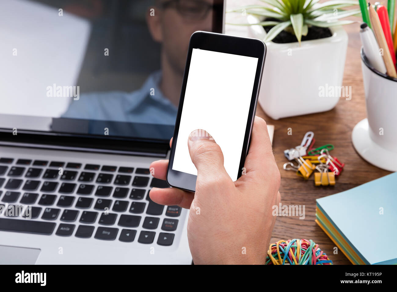 Person Hand Using Mobile Phone Stock Photo - Alamy