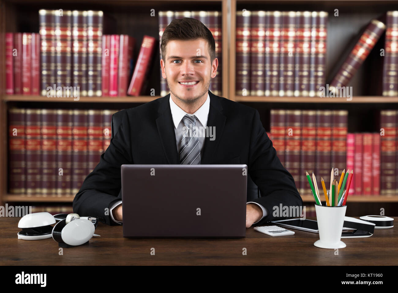 Portrait Of A Successful Male Accountant Stock Photo - Alamy