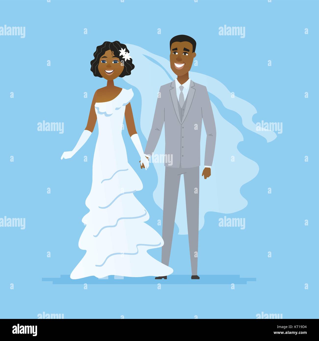 Wedding - cartoon people characters isolated illustration Stock Vector ...