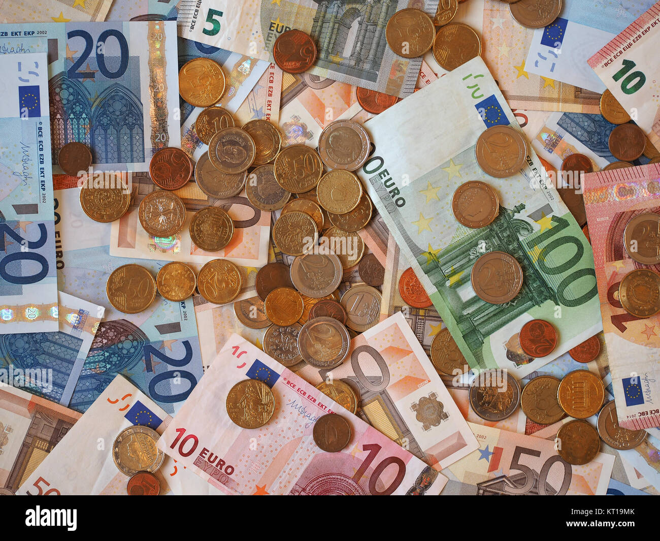 Euro (EUR) notes and coins, European Union (EU Stock Photo - Alamy