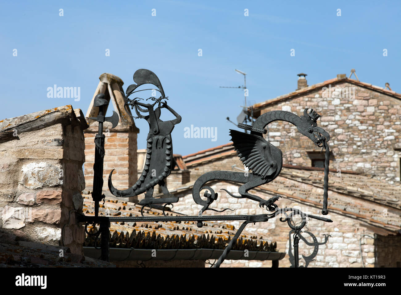 Hand made of iron Dragon Stock Photo - Alamy