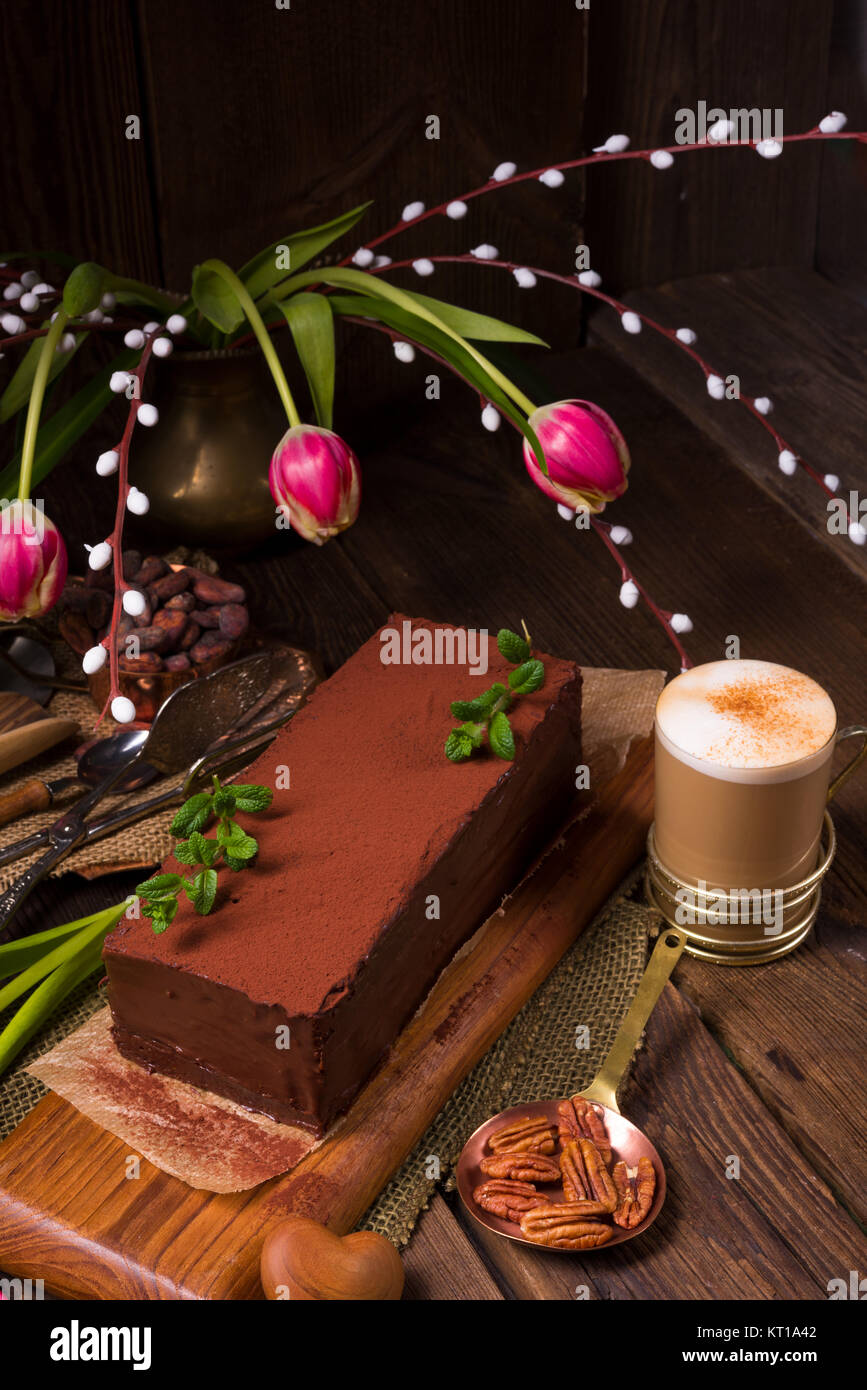 chocolate cappuccino cake Stock Photo - Alamy