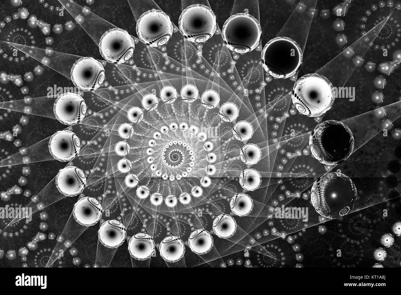 Circles fractal hi-res stock photography and images - Alamy