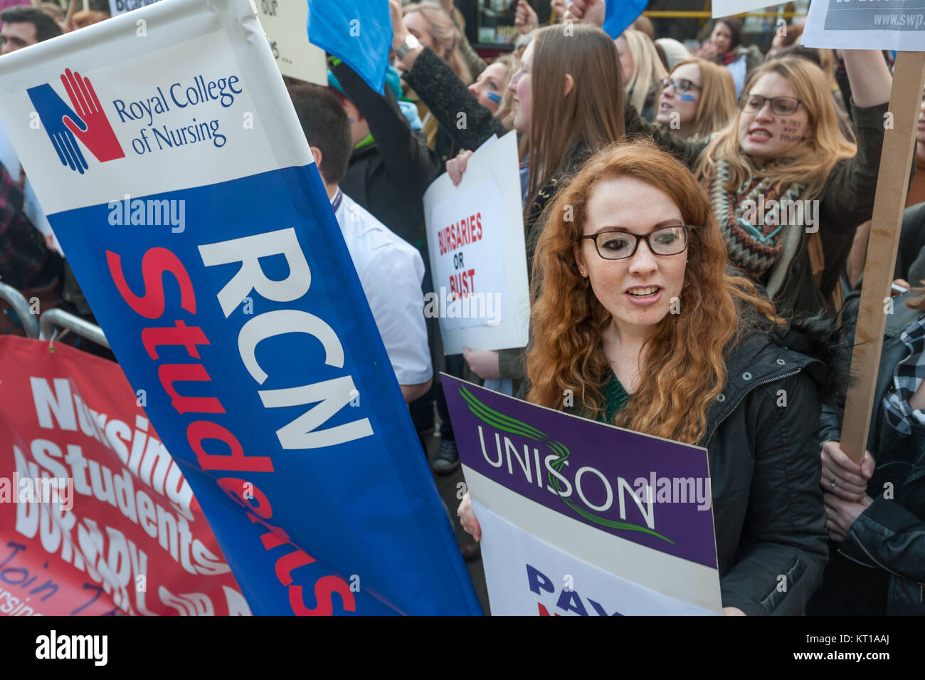 Nursing Students Action Committee, RCN and Unison banners and posters ...