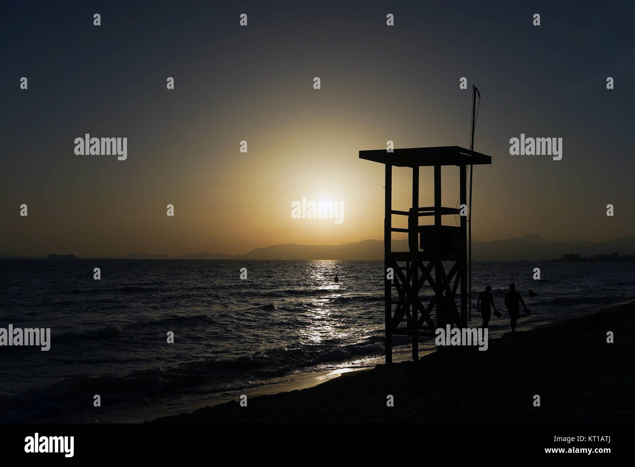 lookout for bathing overseer seaside Stock Photo - Alamy