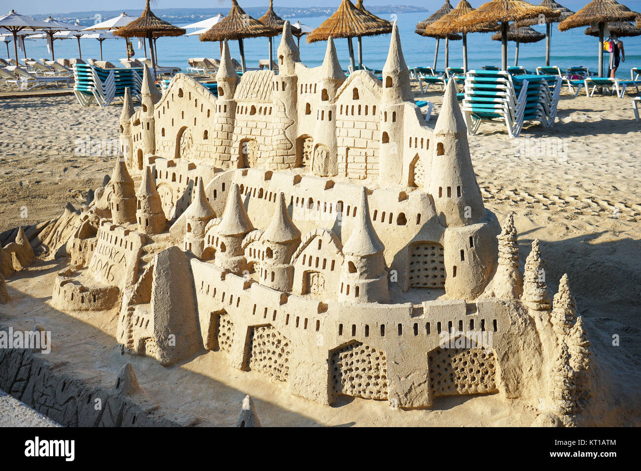 sand castle on the beach Stock Photo - Alamy