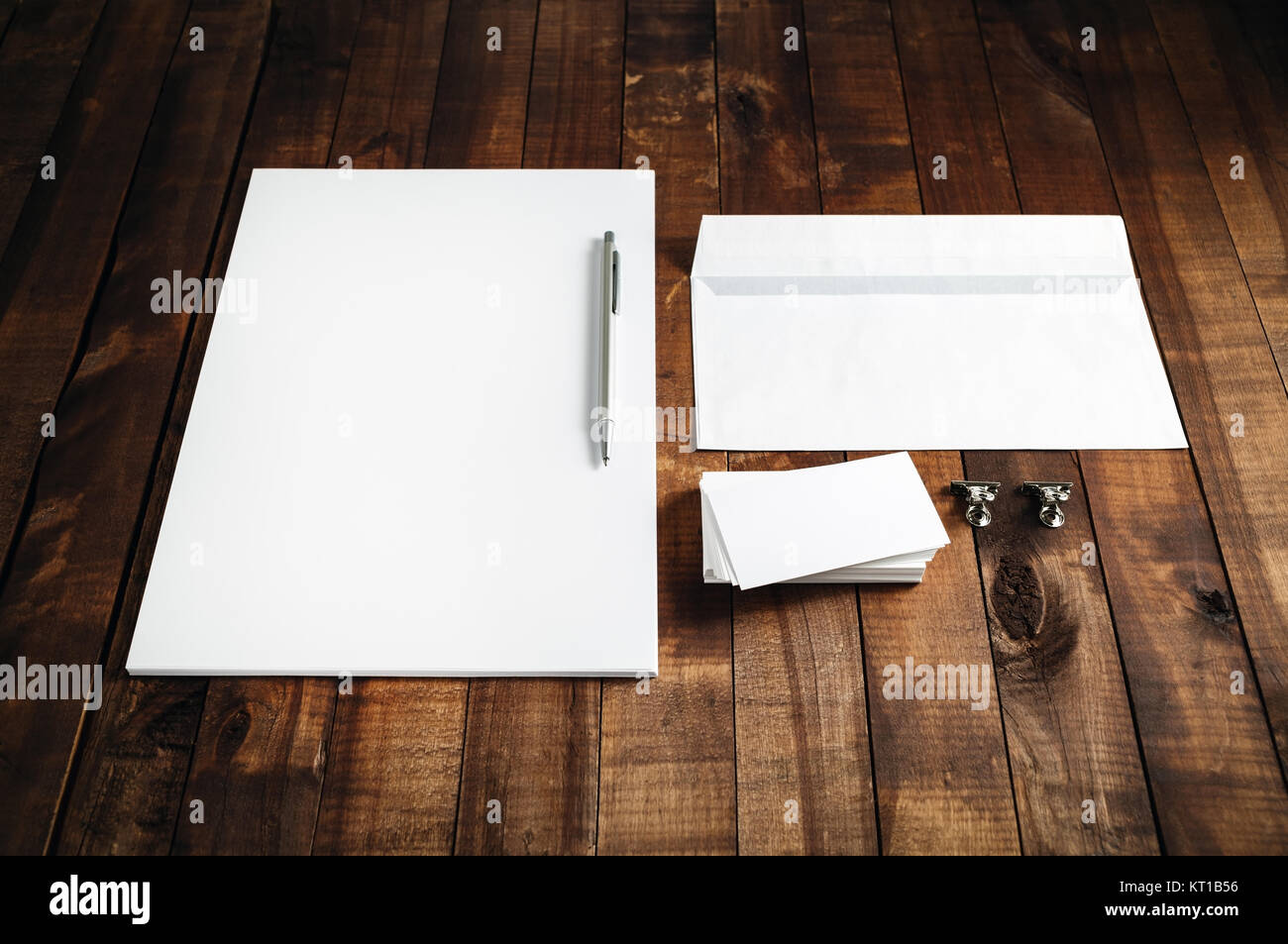 Blank stationery set Stock Photo - Alamy