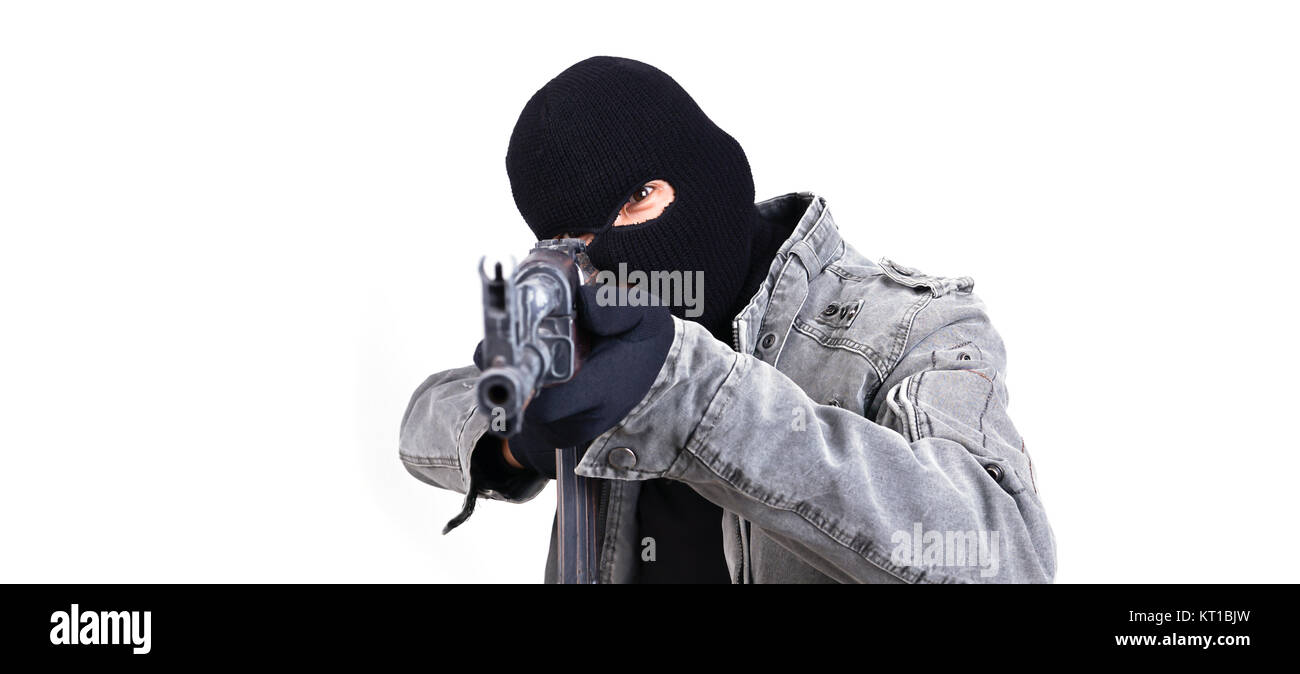 Terrorist ak47 machine gun isolated hi-res stock photography and images ...