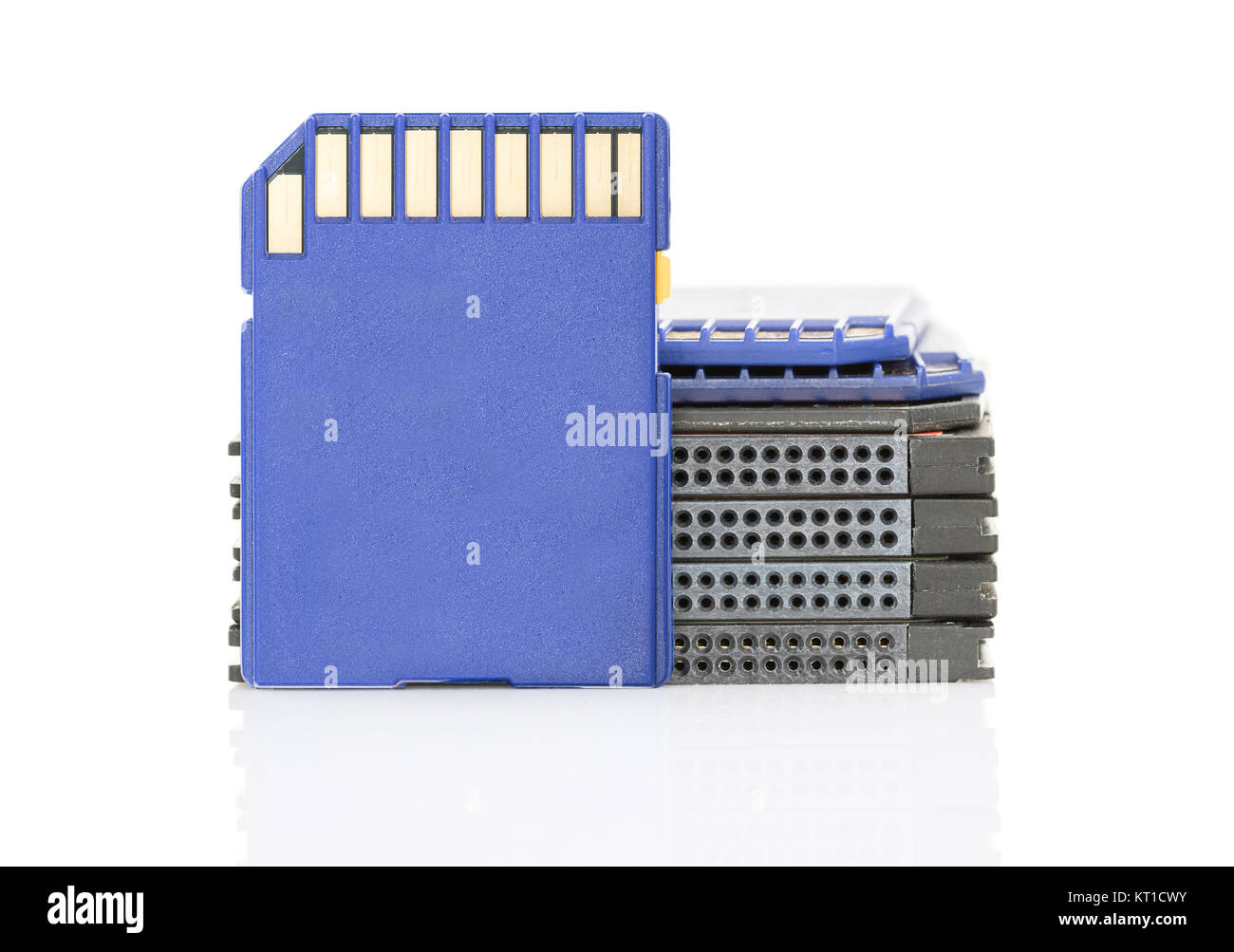 SD memory card on white background Stock Photo - Alamy