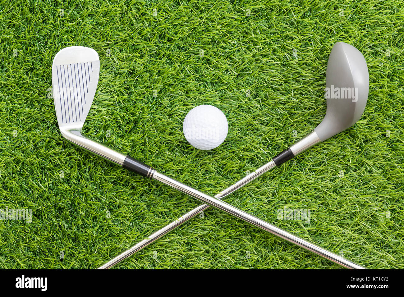 Sport objects related to golf equipment Stock Photo - Alamy