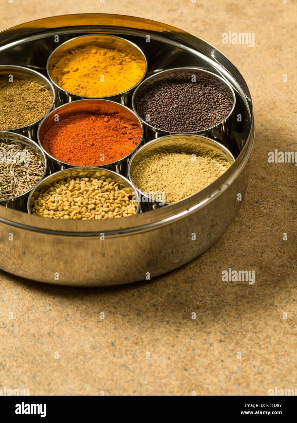 Masala box spices Stock Photo - Alamy