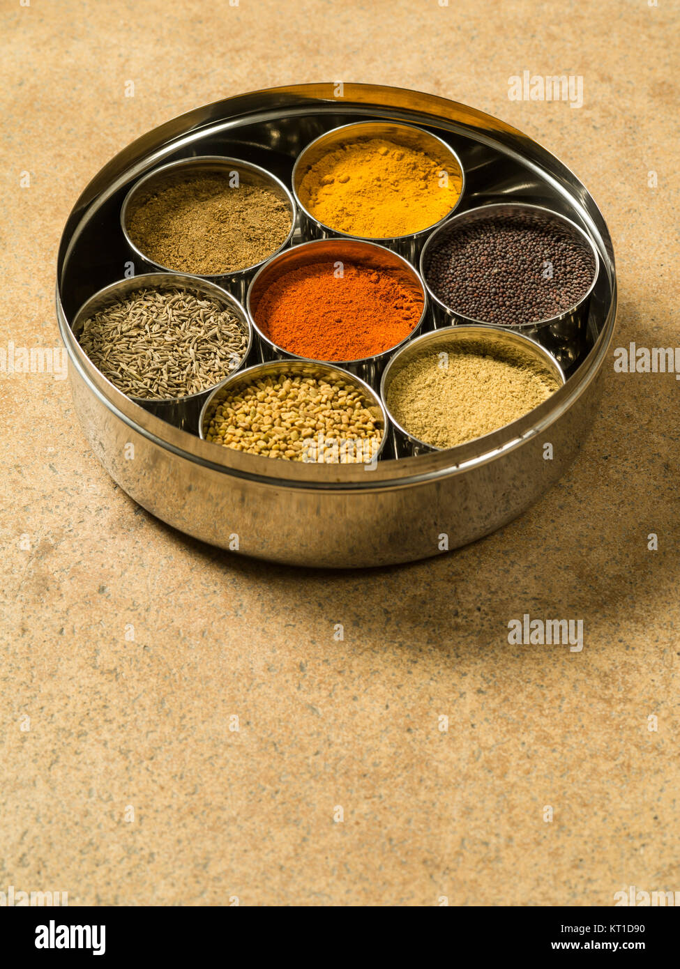 Indian masala box Stock Photo - Alamy