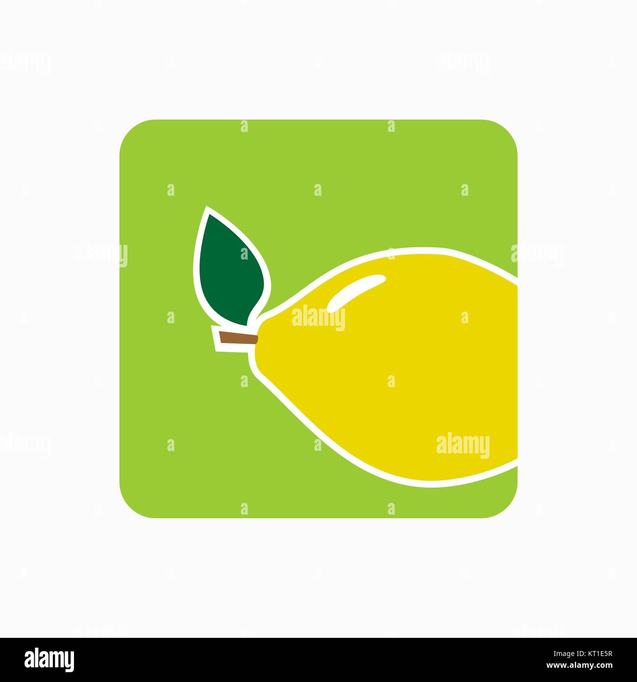 Lemon icon simple flat vector illustration. Fresh lemon sign Stock ...