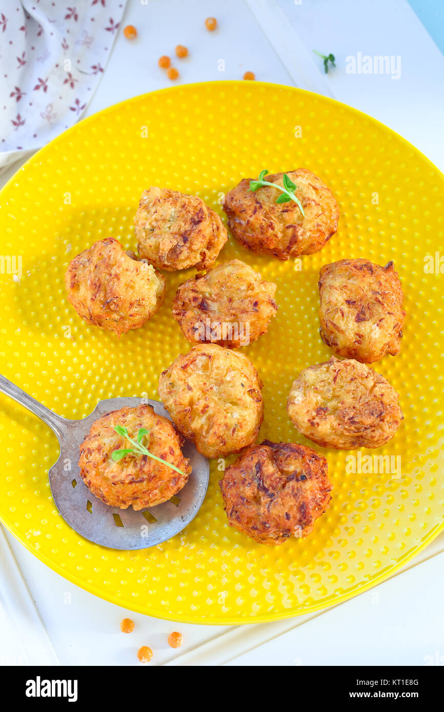Fried cabbage kofta Stock Photo - Alamy