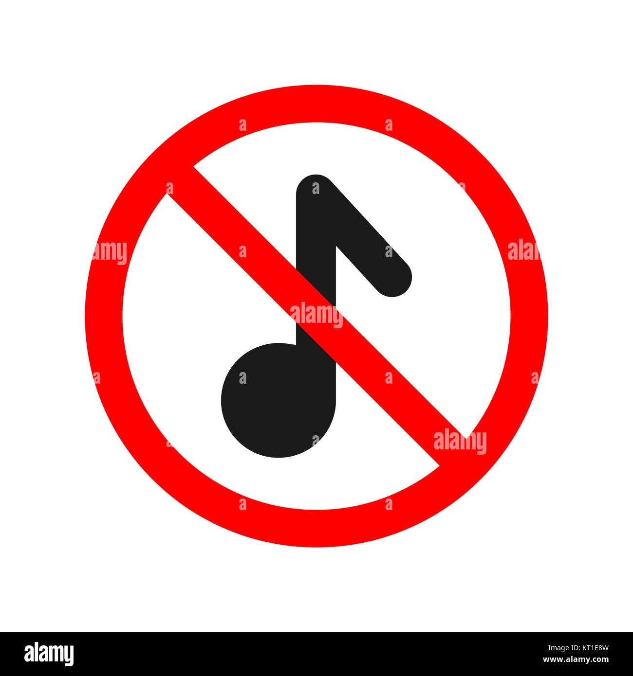 No sounds allowed sign Stock Vector Image & Art - Alamy
