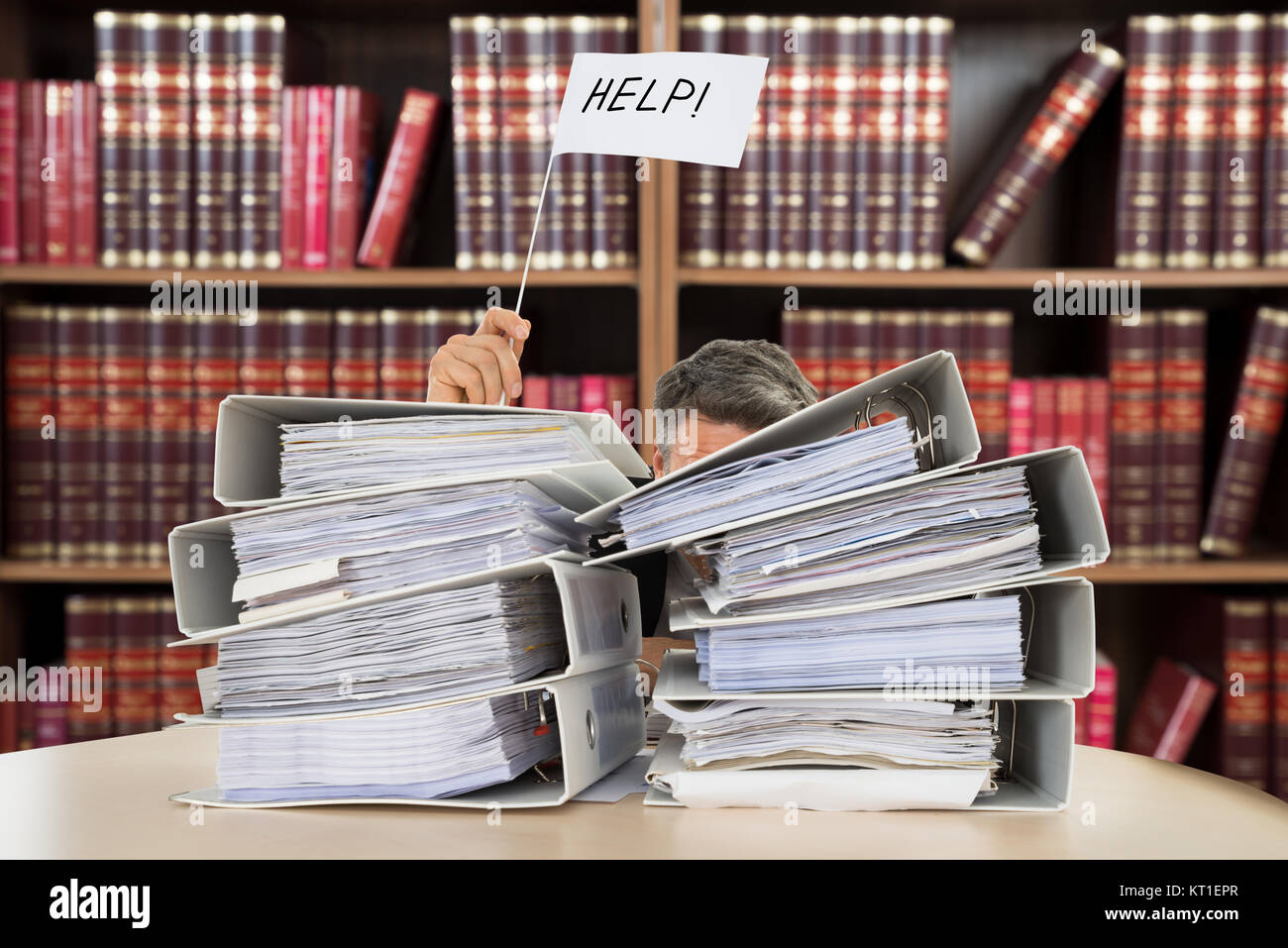 Businessman Asking For Help Stock Photo - Alamy