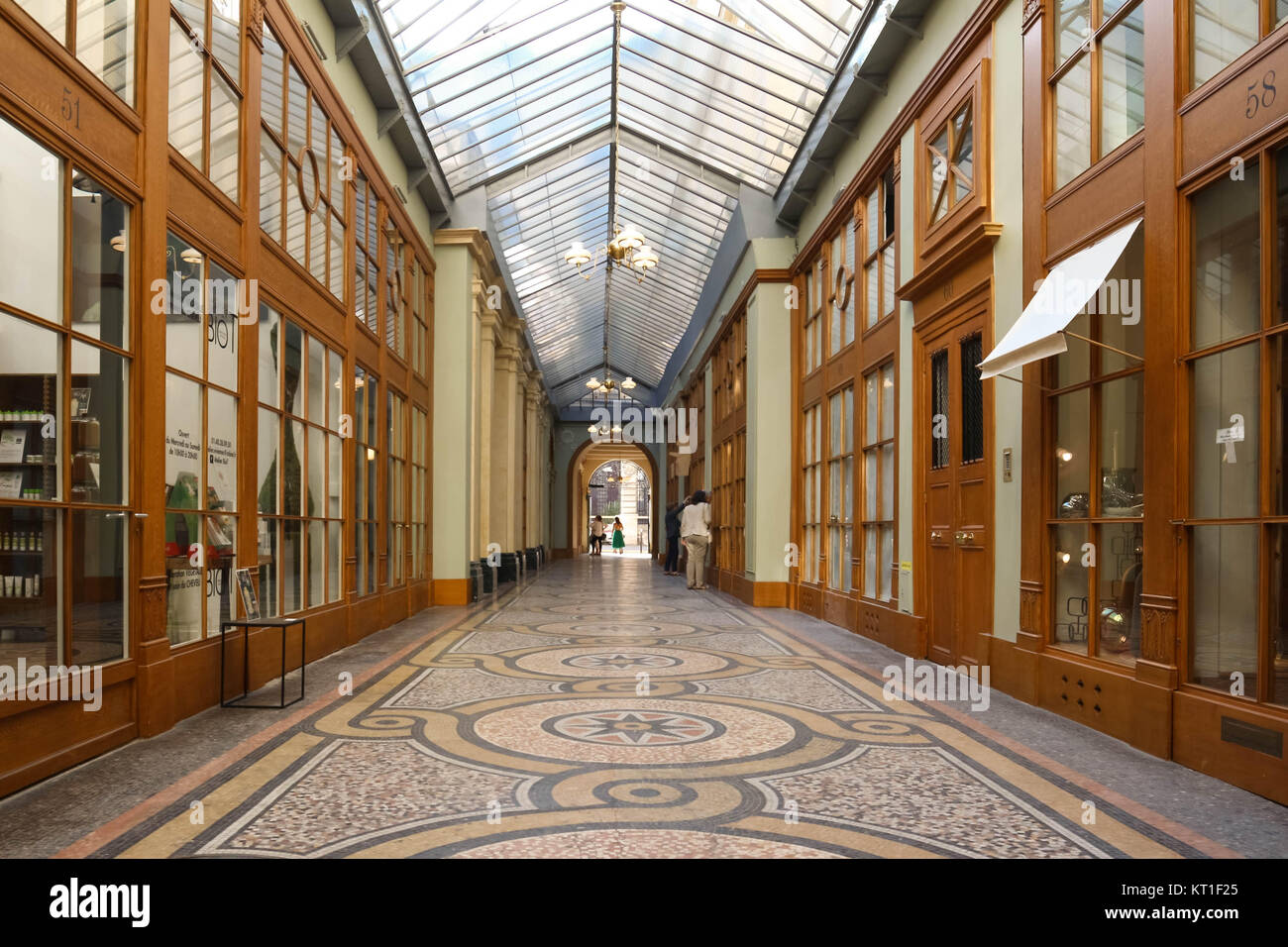 The Galerie Vivienne is a historical passage in Paris, France Stock ...