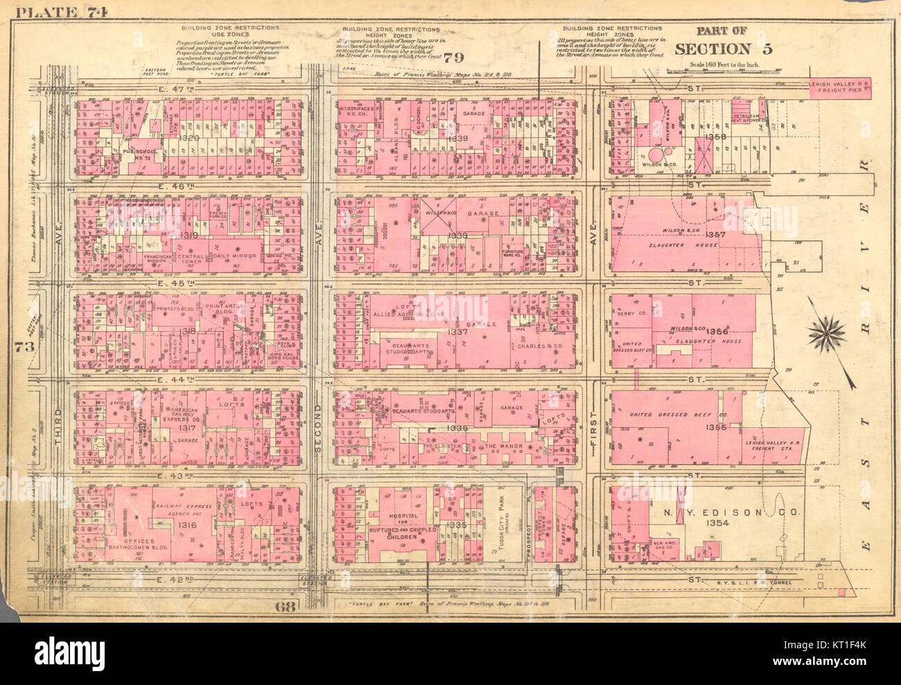Bromley Manhattan Plate 074, published in 1930, is a historical map ...